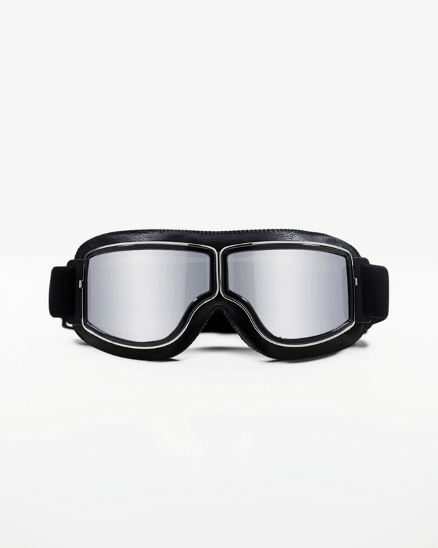 Black Cafe Racer Goggles | Vintage Motorcycle Goggle | Cafe Racer Club