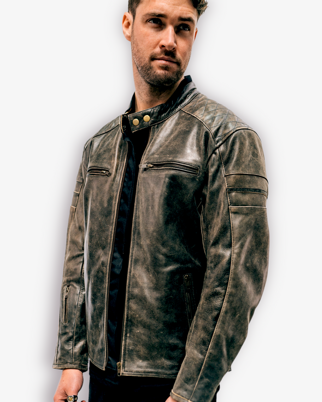 Bobber Jacket | Black Pup Leather Motorcycle Jacket | Cafe Racer Club