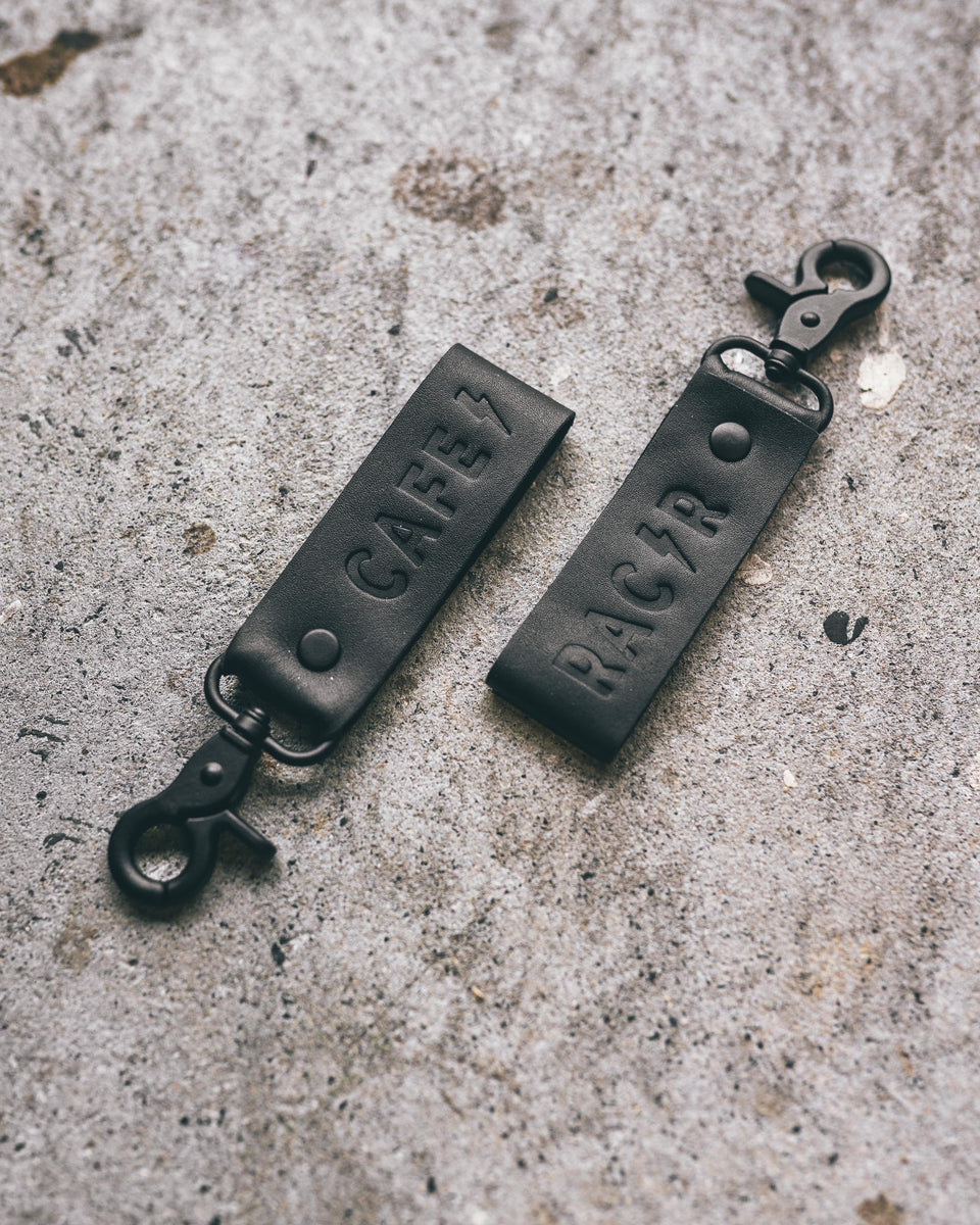 Cafe Racer Leather Keychain | Motorcycle Keychains | Cafe Racer Club