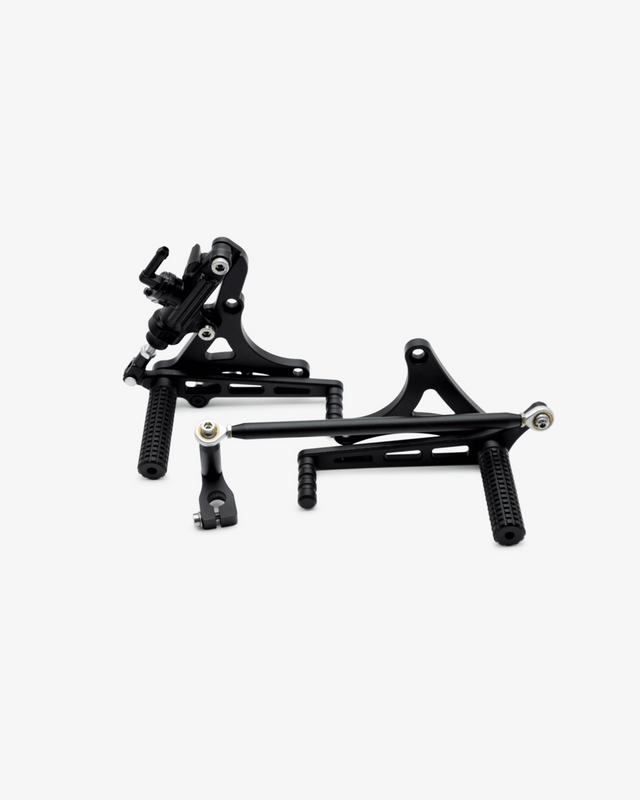 BMW K75/K100/K1100 Aluminium Rear Sets Complete Kit | Cafe Racer Club