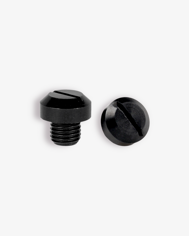 Black Aluminium Motorcycle Mirror Blanking Plugs | Cafe Racer Club