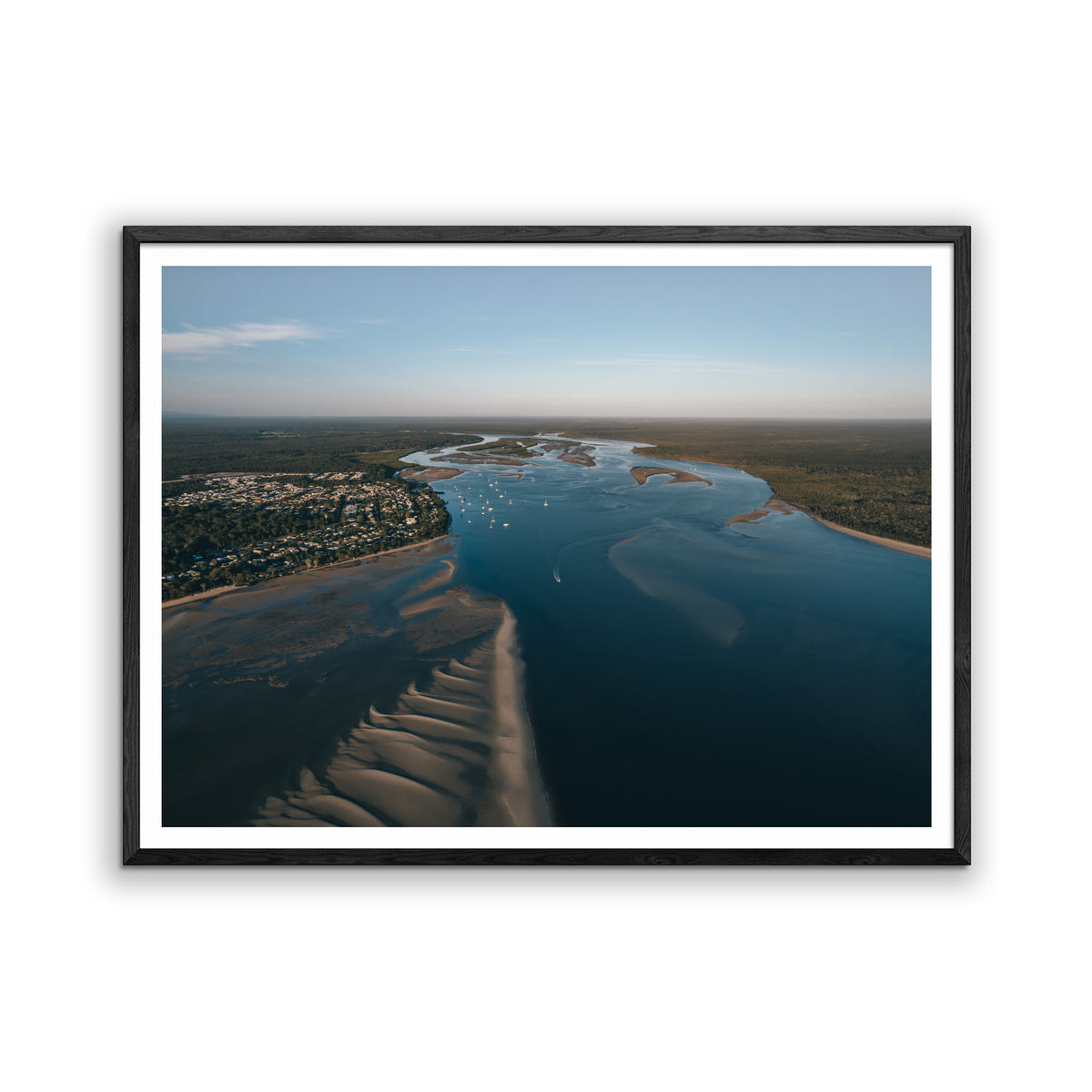 Burrum Heads Sunset | Fine Art Australia Drone Print | Cafe Racer Club