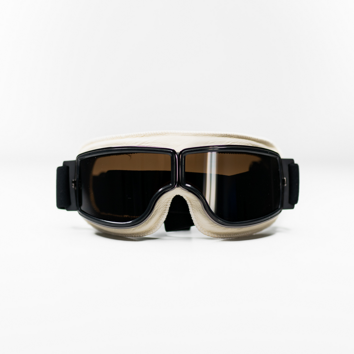 Salt Racer Goggle | Vintage White Motorcycle Goggles | Cafe Racer Club