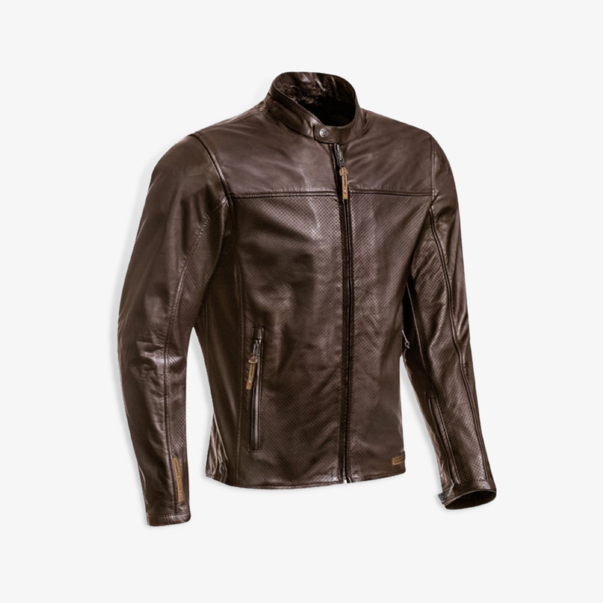 Crank Air Perforated Leather Jacket | Ixon Motorcycle | Cafe Racer Club