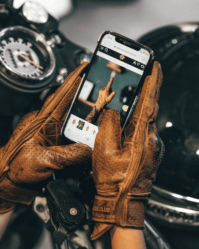 Falcon Motorcycle Gloves | Leather Motorcycle Gloves | Cafe Racer Club