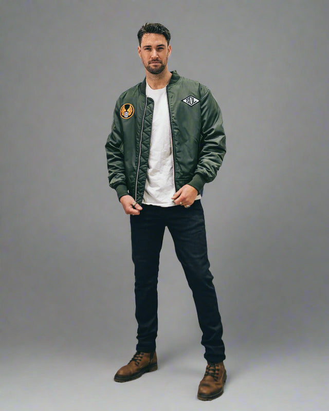 Stealth Bomber Puffer Jacket | Motorcycle Jackets | Cafe Racer Club