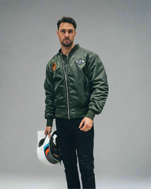Stealth Bomber Puffer Jacket | Motorcycle Jackets | Cafe Racer Club